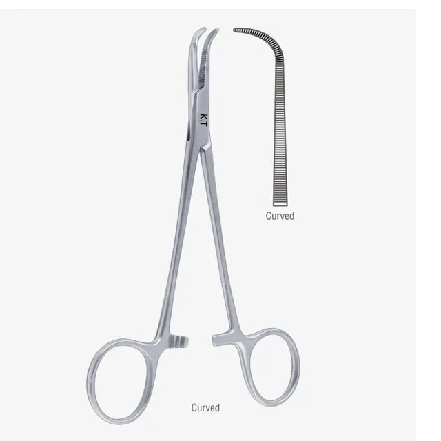 Hemostatic Vascular Gemini Forceps High-quality Curved Serrated Forceps Gemini Dissecting ...