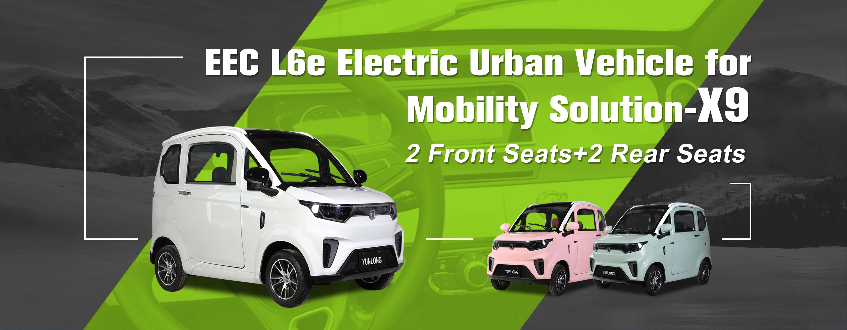 Electric Cars With Eec Approval X9 2 Front Seat Mini Electric Car For ...