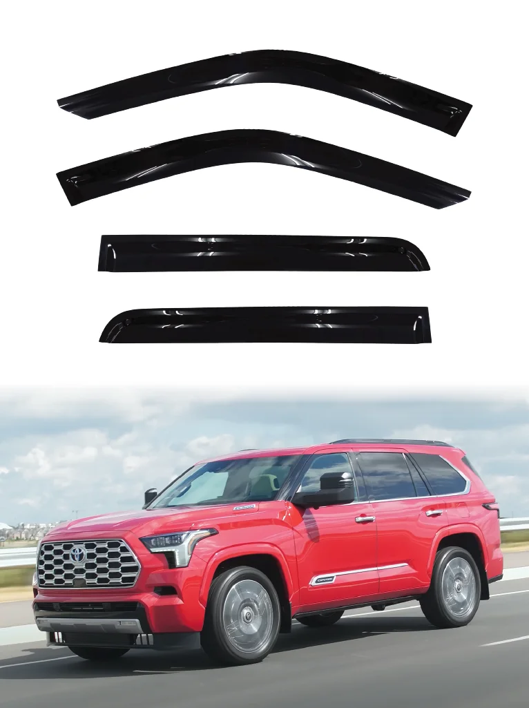 For Toyota Sequoia 2023-ON Window Visor Vent Sun Shade Rain Guard Door ...