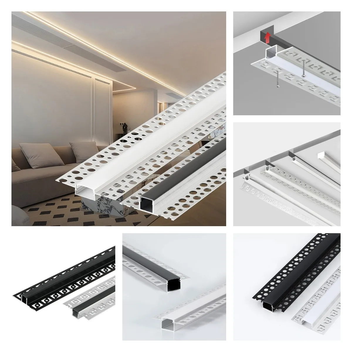 Gypsum Wall LED Strip Lighting - Flexible & Customizable