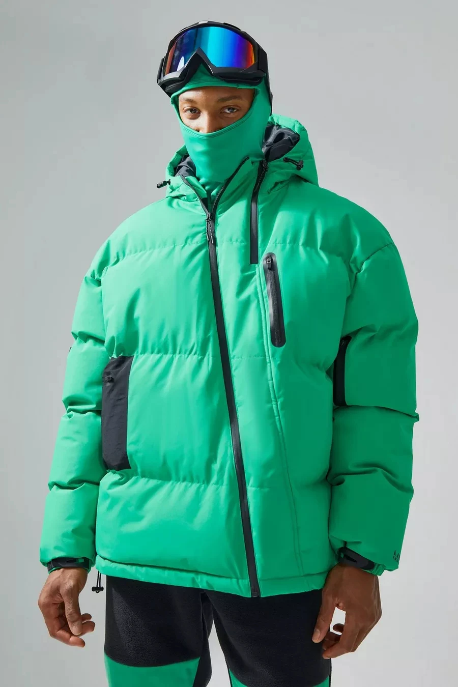 Custom Heavy Weight Winter Hiking Puffer Jacket for Men Collarless ...