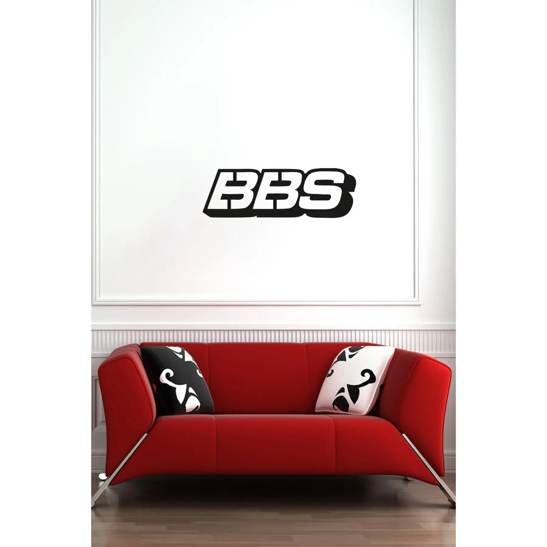 Black Bbs Rim Logo Painting Wooden Painting Laser Cutting 3mm Wall ...