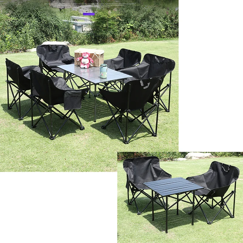 MEIAO Camping Folding Outdoor Portable Table & Chair Set