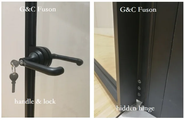 Fuson Modern Indoor Aluminium French Casement Swing Door