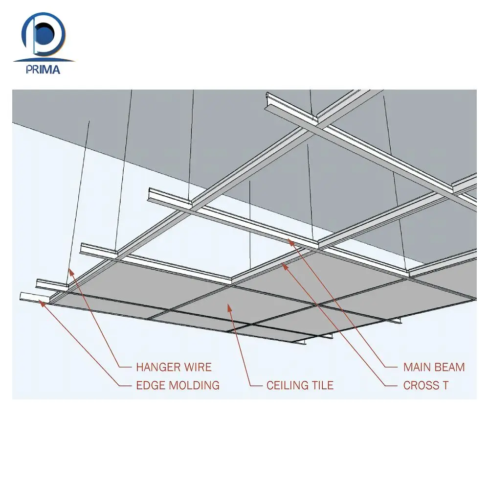 Custom Color Square Tube Ceiling System with Excellent Load Capacity ...