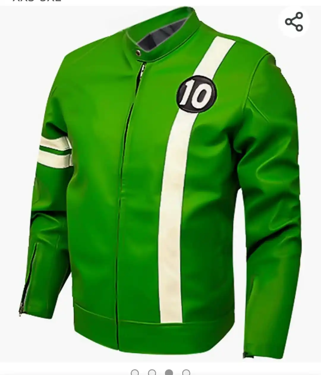 Men's Classic Look Ben 10 Alien Swarm Leather Jacket