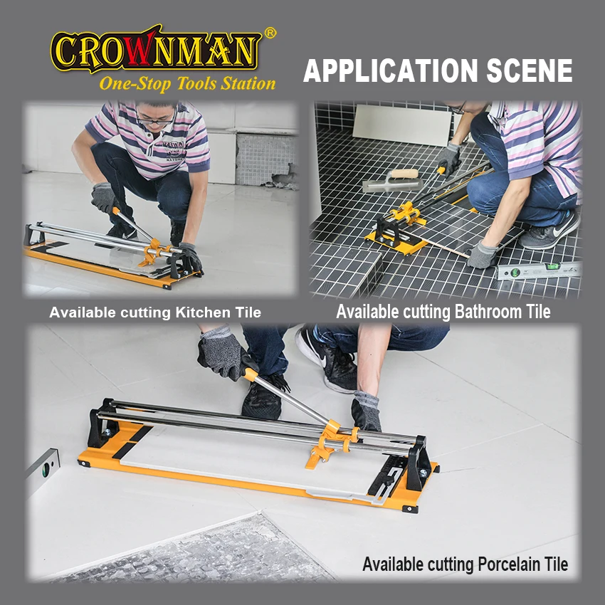 CROWNMAN 600mm Tile Cutting Machine - Precision & Durability