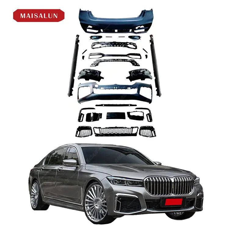Full body kit with front bumper rear bumper side skirts for BMW 7 ...