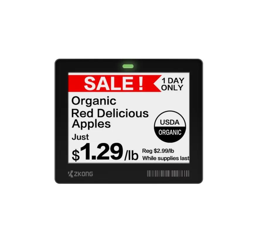Zkong E-ink Labels Screen Epaper Shop Display Digital Price Tag Rfid ...