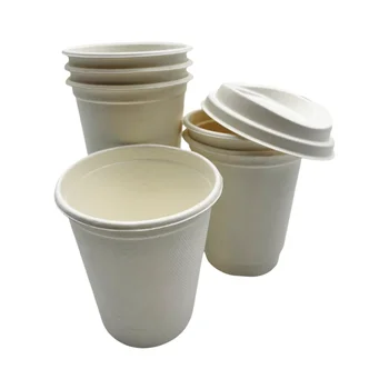 Bpi Bagasse Sugarcane 100% Compostable 12oz Cup Pfas Free Coffee Cup ...