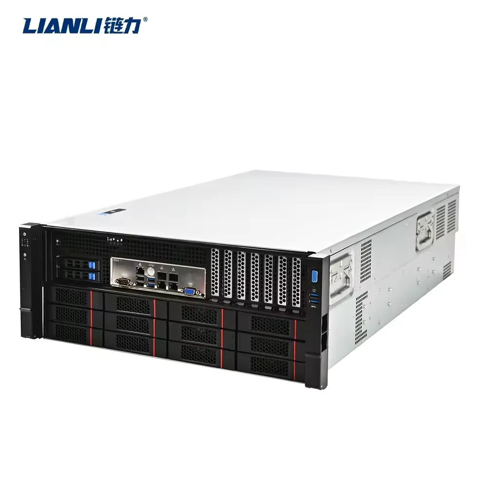 LIANLI AI training GPU CASE 9 GPU server Big data cloud computing HPC ...