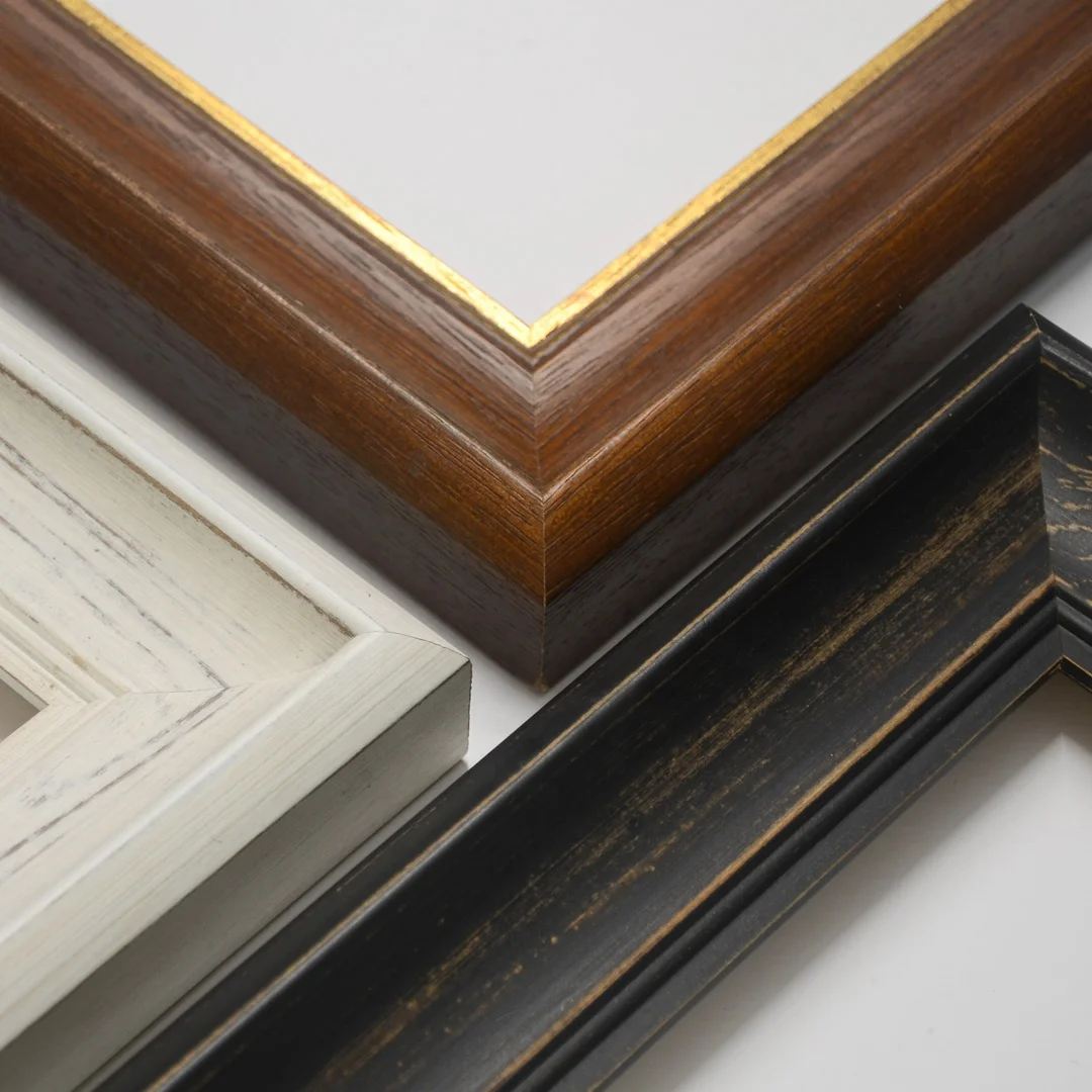 Wood Frame Distressed Quality Modern Wood Picture Frame 7 Colours White ...