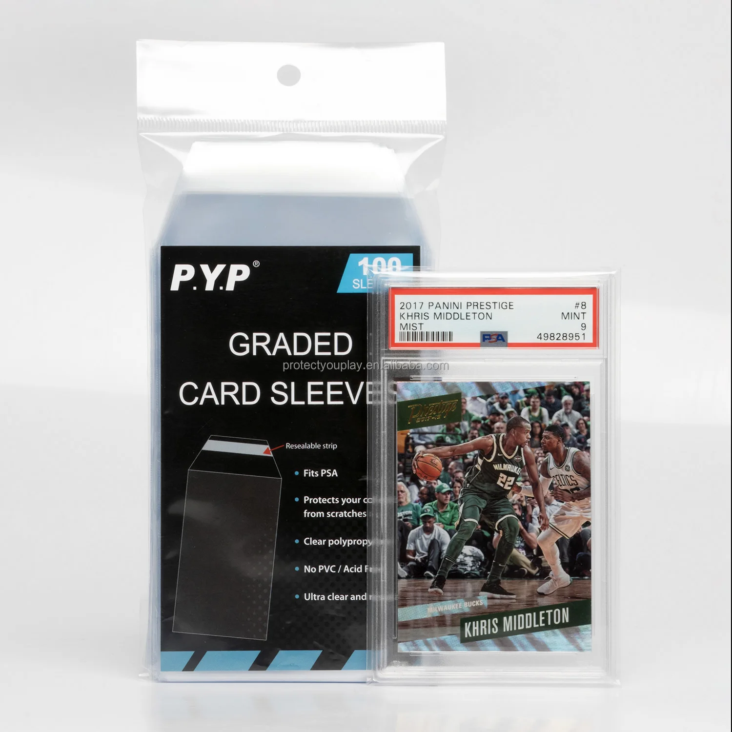 Custom Resealable Psa Csg Graded Card Sleeves For Grading Card - Buy ...