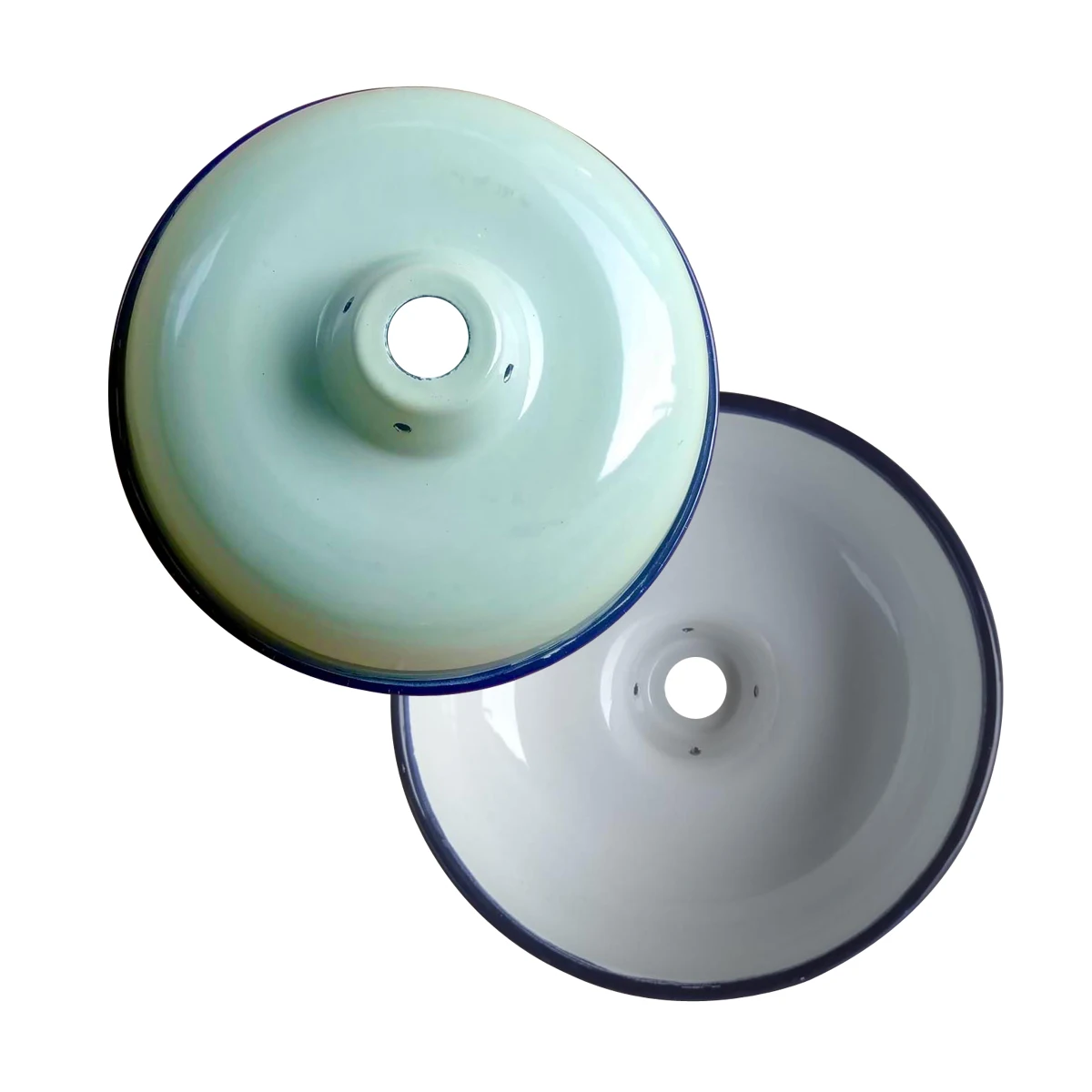 Nexhub Ceiling Light Shade Industrial Metal Lamp Shade Porcelain Enamel ...