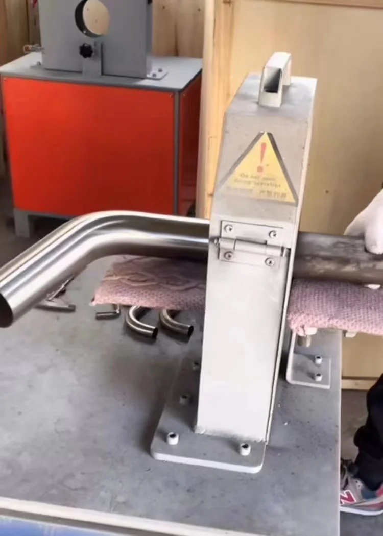 Bent Curved Pipe Tube Sander - Hairline Finishing Machine