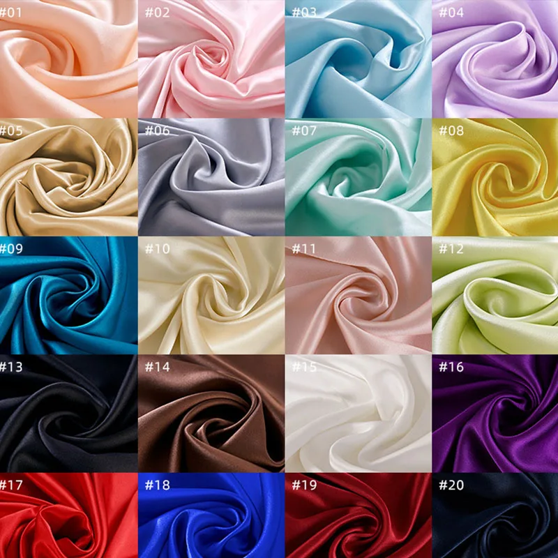 Plain Crepe Satin Foreign Trade Fabric Silk Fabric Mulberry Silk K0011 ...