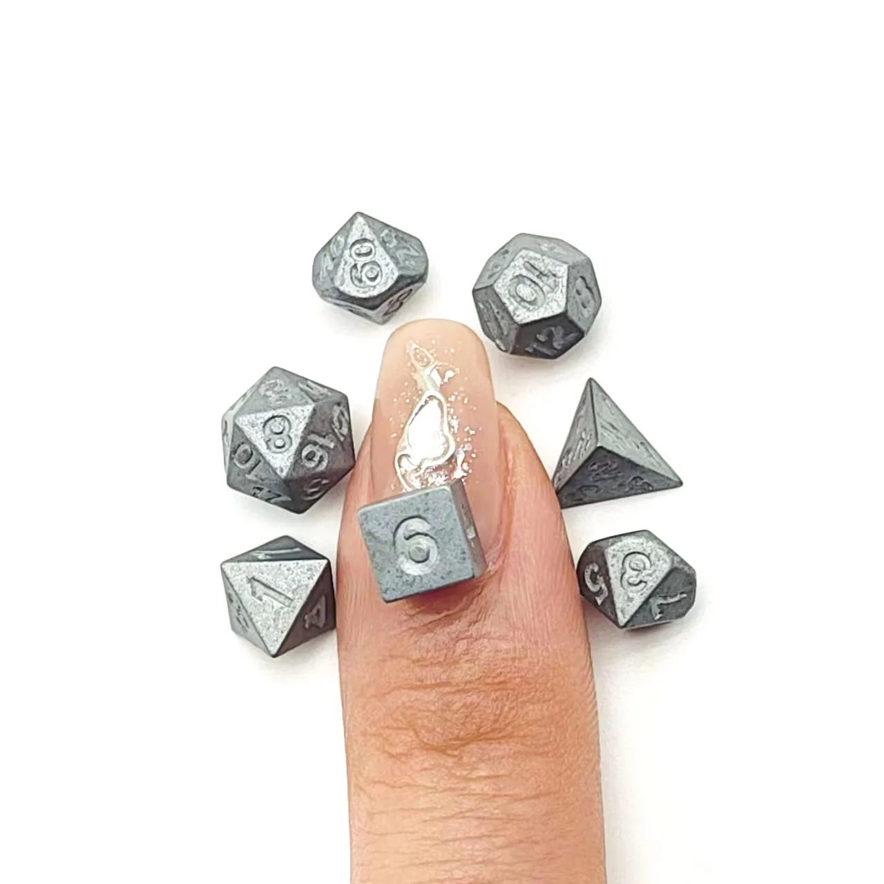 Mini Solid Polyhedral DND Dice - 6mm Custom Gaming Set