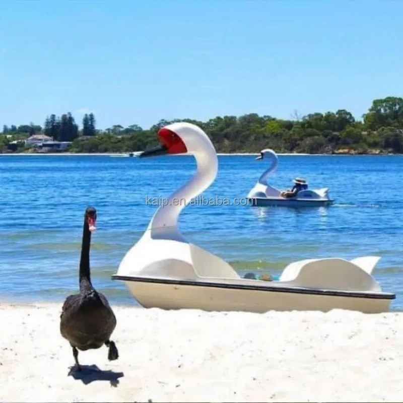 Commercial Water Pedal Boat in Multi-Color White Swan Theme for Two ...