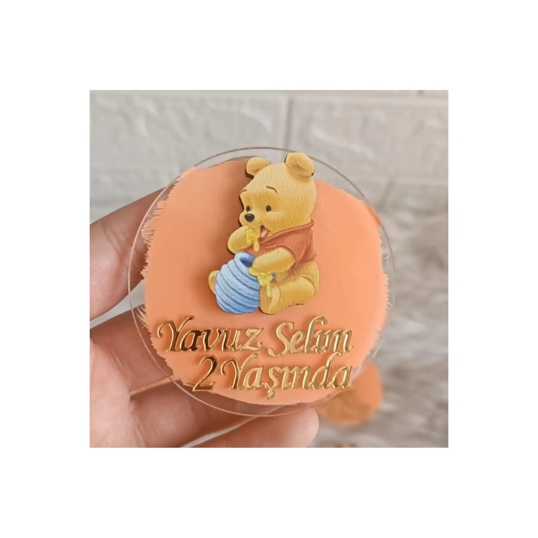 Winnie the Pooh Newborn Birthday Plexiglass Magnet Gift (10 PCS ...