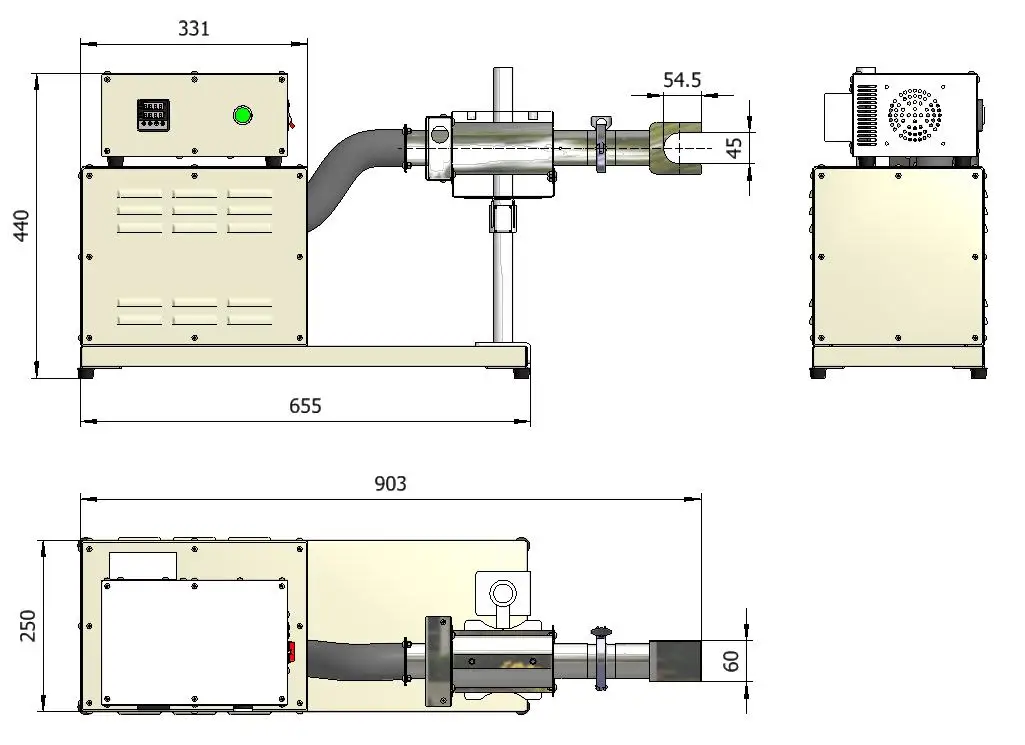 Industrial Table Type Heat Gun - Efficient Heating Solutions