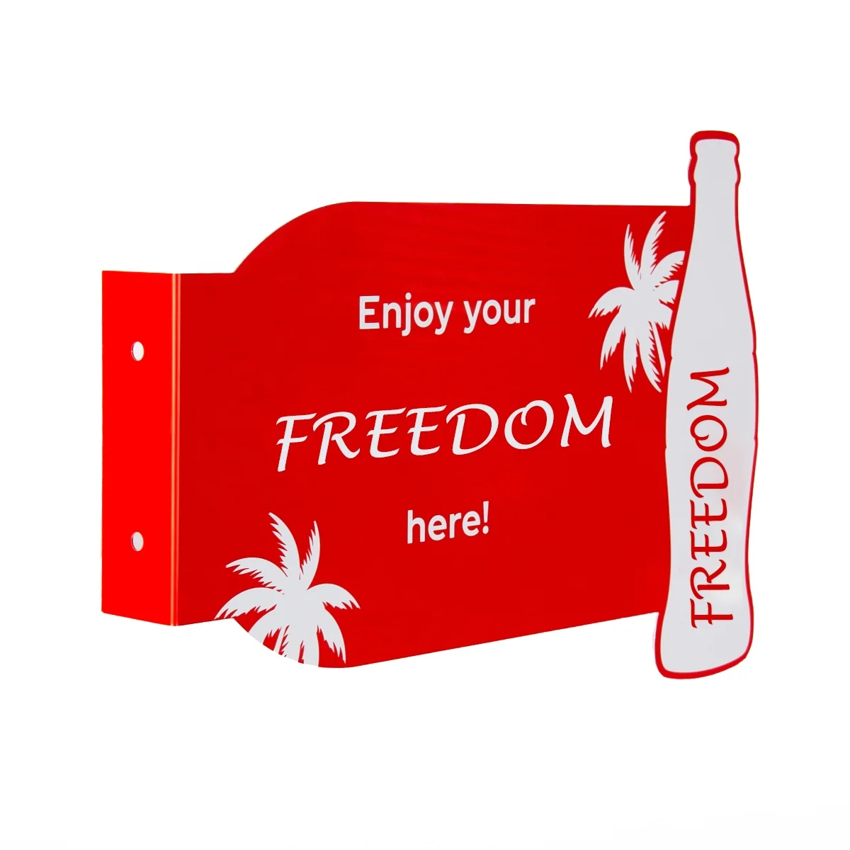 Wholesale Customized Modern Metal Flange Sign Outdoor Advertising Wall ...