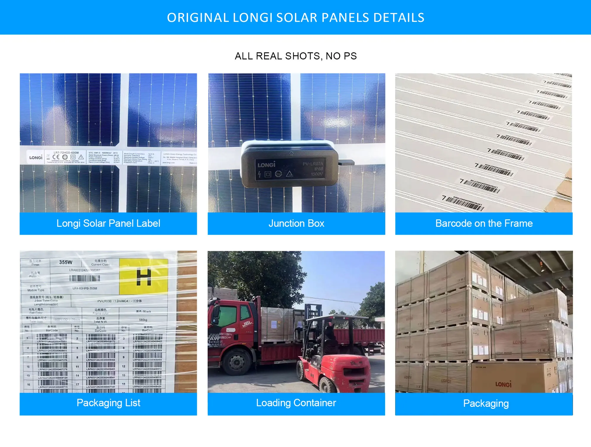 Longi Hi MO 7 Series LR5-72HGD-560~590M Bifacial Dual-glass High ...