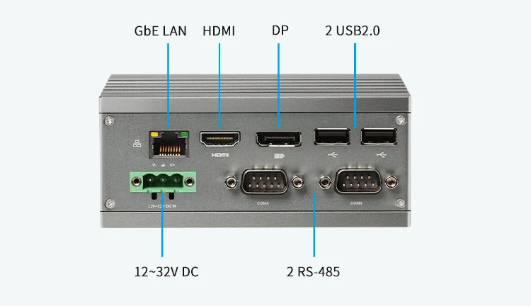 Industrial Fanless Mini PC Embedded Computer Intel J4205 J3455 N4200 ...