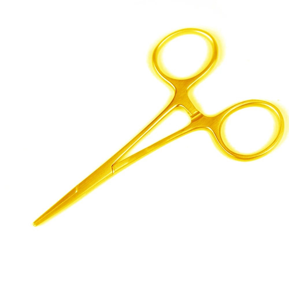 Gold Color Mosquito Forceps Locking 5" Surgical Straight Forceps ...