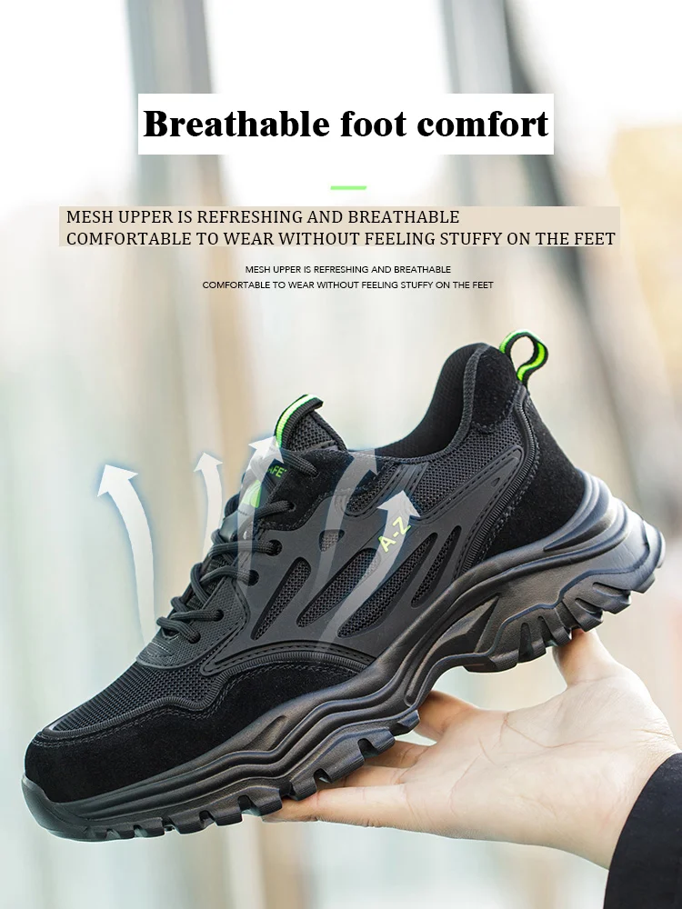 High Quality 2024 Safty Shoes Work Anti Slip Sole Men Safty Boots ...