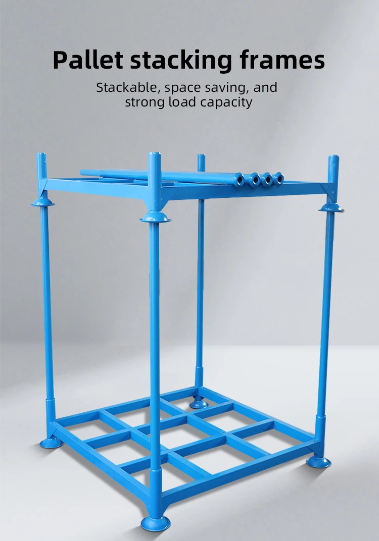 Customized Storage Warehouse Galvanized Welded Steel Stackable Pallet ...