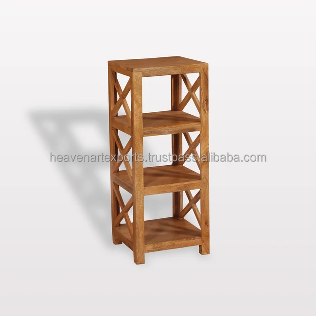 Modern 4-tier Wooden Display Shelf Minimalist Wood Wall Shelf Organizer ...