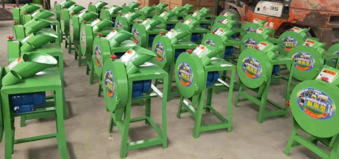 Mini Chaff Cutter Feed Processing Pig Cattle Machine Grass Radish Straw ...