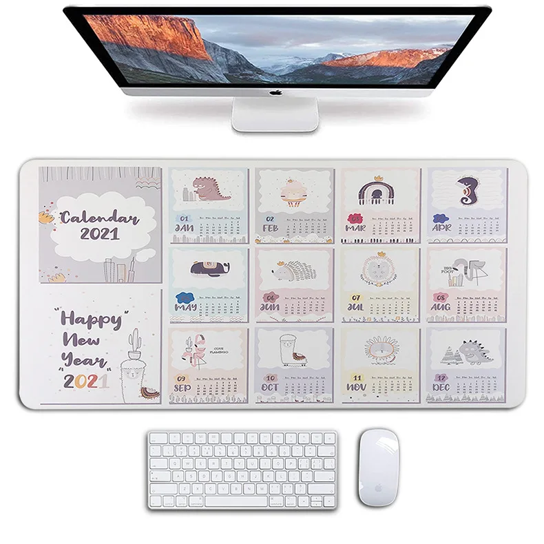 Customize the Latest 2024 Calendar Mouse Pad Large Calendar Desk Pad ...