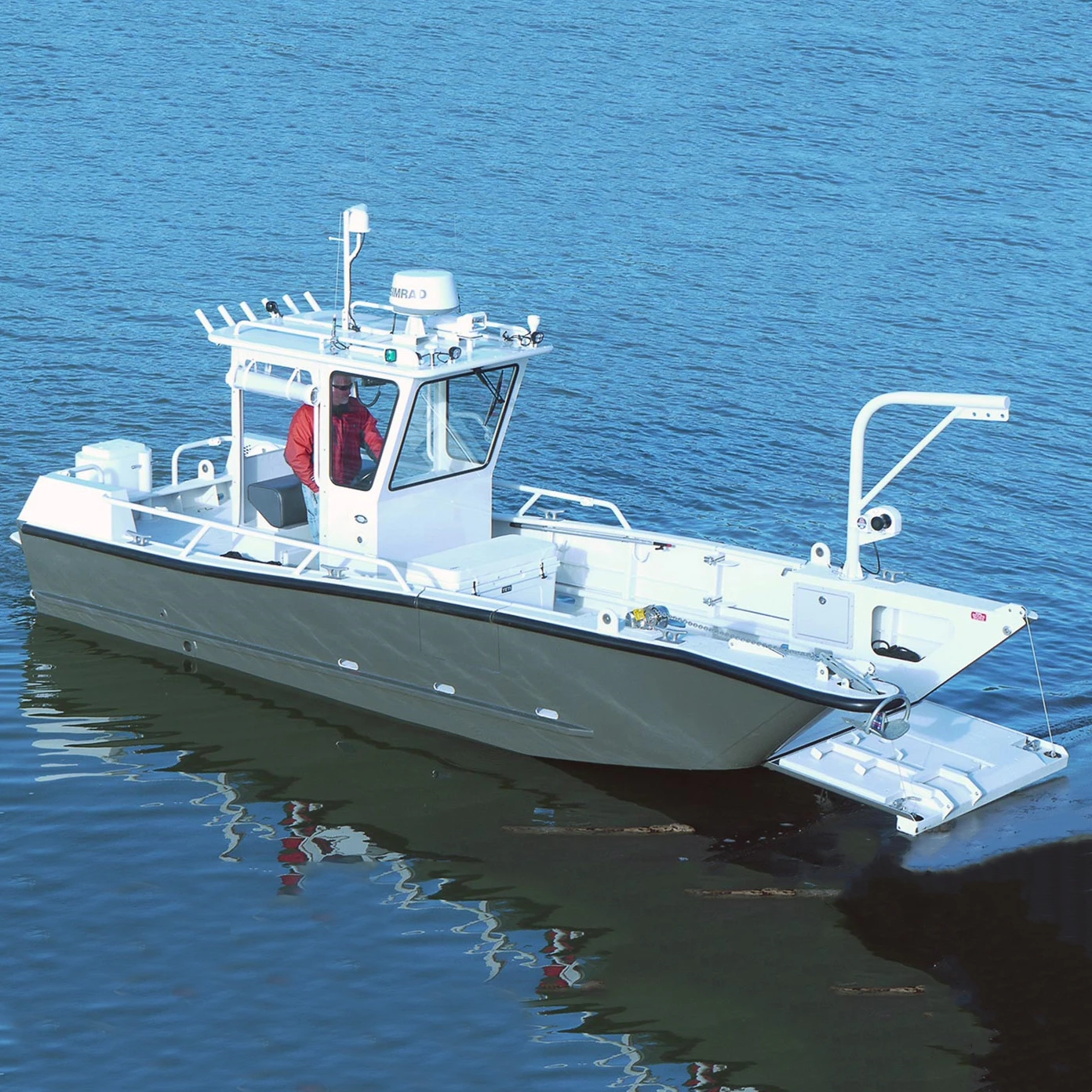 24ft Commercial Aluminum Landing Craft/ Utility Working Boat/ Barge ...
