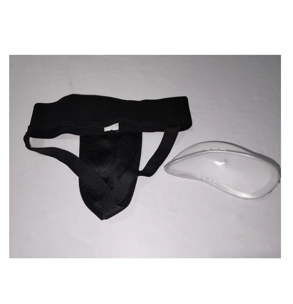Durable Black Men's PU Karate Groin Guard Effective Support for Martial ...