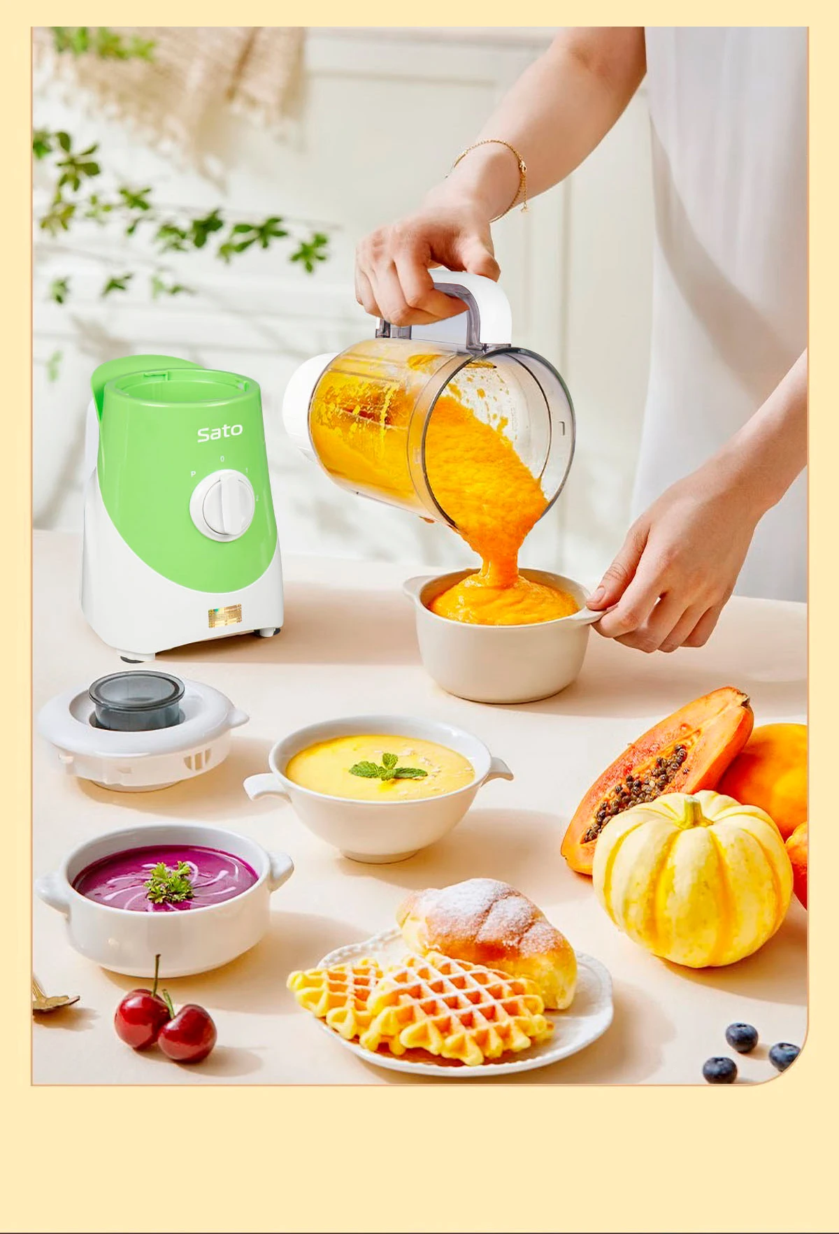 Sato Mx1101 Multi-function Blender Luxurious Multi-purpose Blender ...