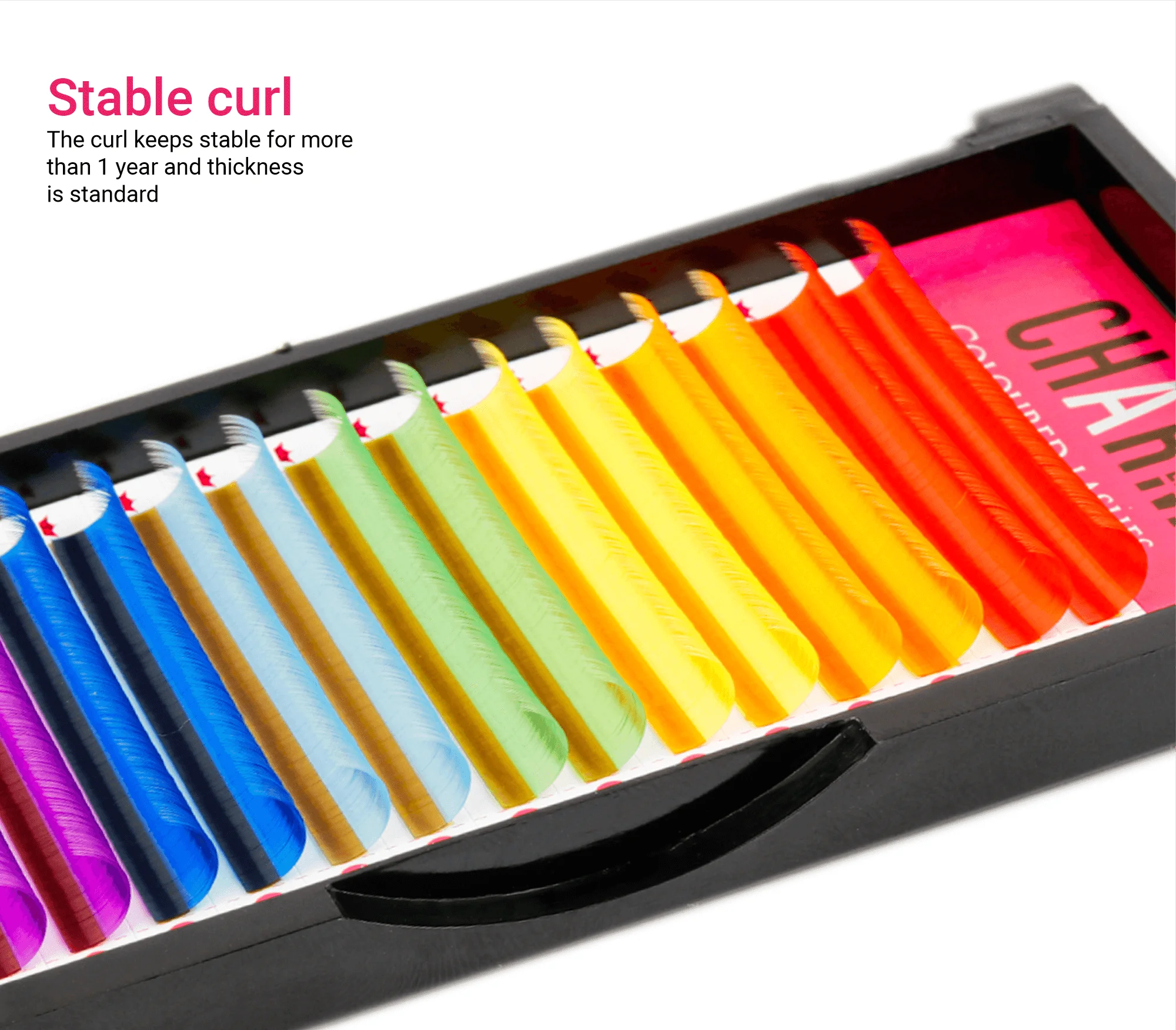 Brown Eyelash Extensions Lightweight Korean Pbt Fiber Cashmere Lash ...