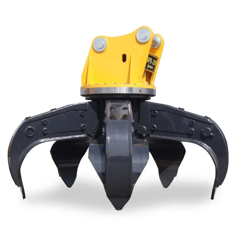 Monde Excavator Attachment Hydraulic Rotary Claw Grapple Multi Peel ...