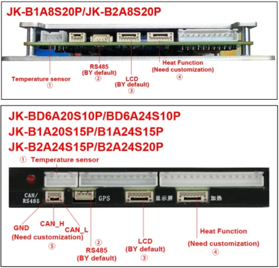 Jikong Smart BMS Lifepo4 Battery - JK BMS LCD Display Adapter & RS485 ...