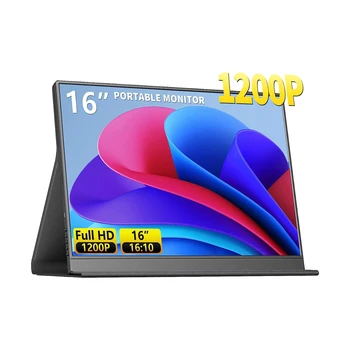Portable Monitor 16 Inch 1200p Fhd Ips Laptop Monitor Dual Screen ...