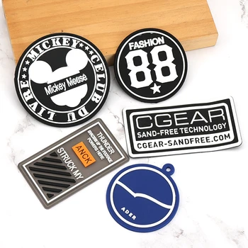 Rubber Labels For Clothing Impression Material 3d Silicon Label ...