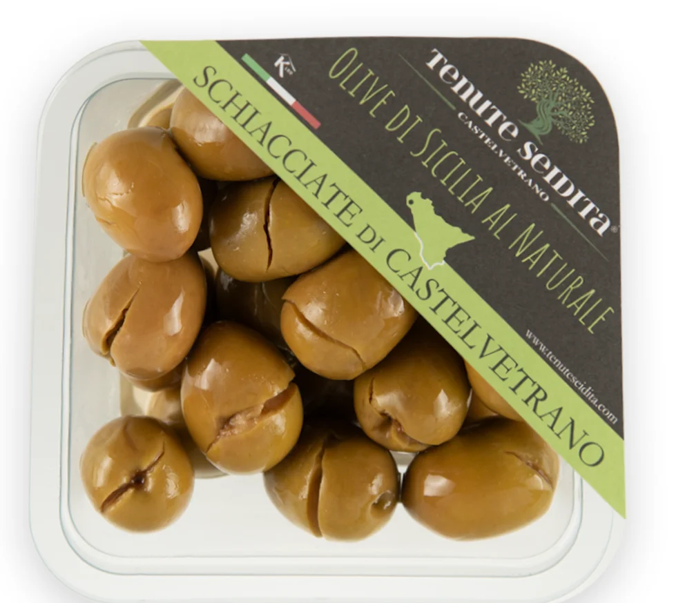 Best Italian Table Crushed Olives Hand-picked In Brine 160g Container ...