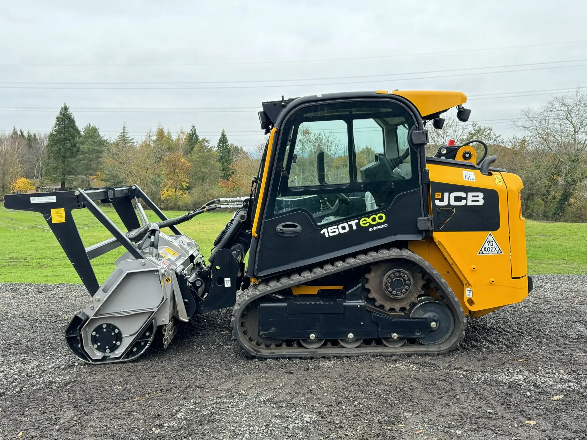 JCB 150T Eco Tracked Skidsteer with FAE Forestry Mulcher