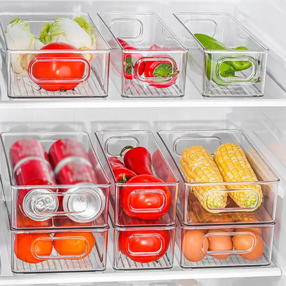High-QualityStackable Clear Plastic Fridge Organizers Plastic Pantry ...
