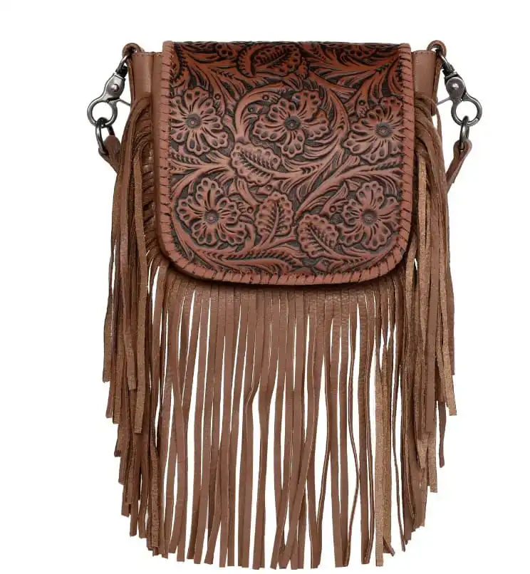 New Gypsy Western Leather Women's Luxury Hand Bag With Hand Tooled ...