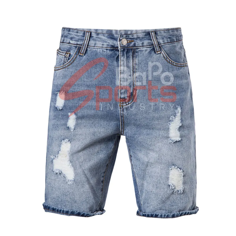 High Quality Button Design Men's Casual Jeans Shorts Summer New Casual ...