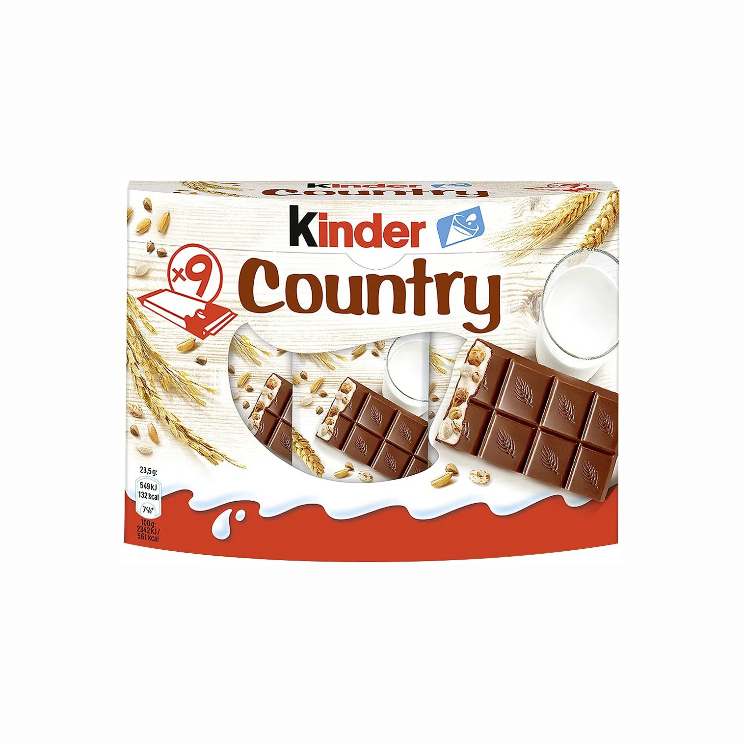 Kinder Country Milk Bar 23g Kinder Country - Chocolate With Cereal- 23. ...
