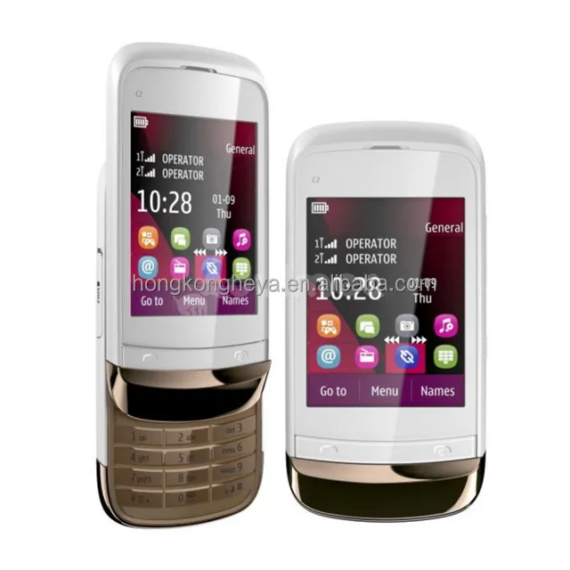 For Nokia C2-02 Factory Unlocked Wholesales Simple Super Cheap 3G ...