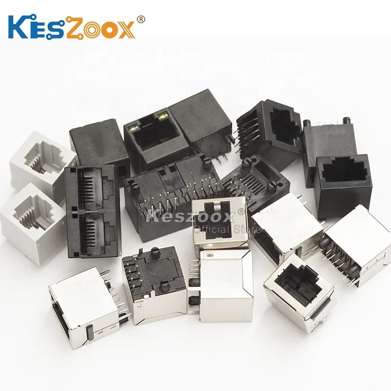 Rj45 Connectors Ethernet Lan Network Cable Connector Rj45 Socket ...