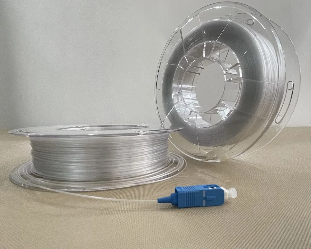 G657b3 Ftth Invisible Transparent Cable 0.9mm With Pvc Sheath ...